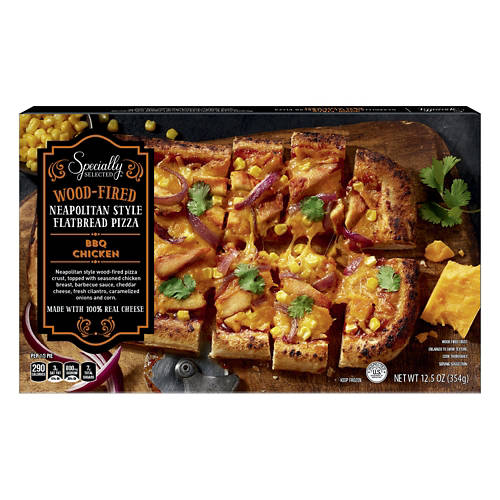 Specially Selected Wood Fired BBQ Chicken Flatbread Pizza, 12.5 oz